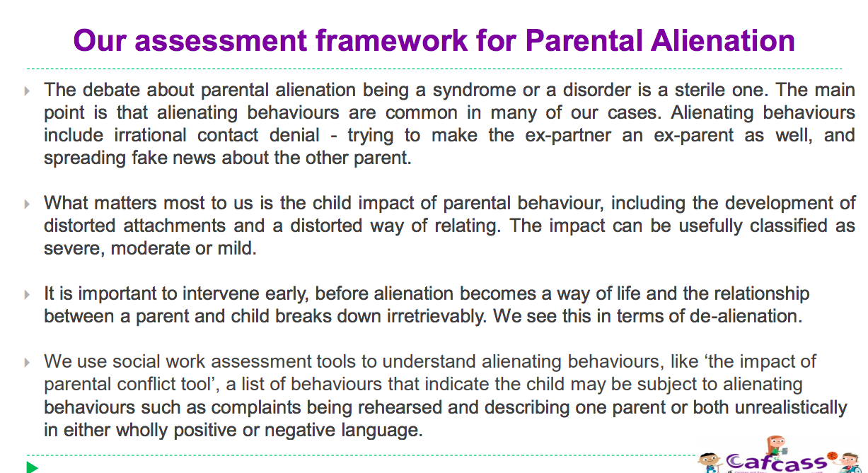 A Presentation on Parental Alienation by Anthony Douglas from Cafcass ...
